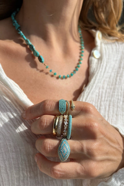 VIENNA MINI RING- TURQUOISE – Native Gem