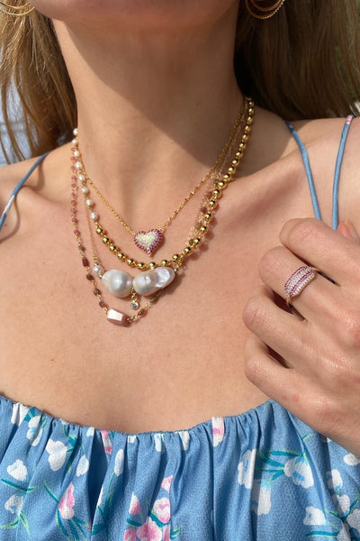 ZAZA RING- PINK – Native Gem