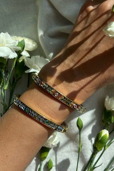 SUNBEAM BANGLE- RAINBOW – Native Gem